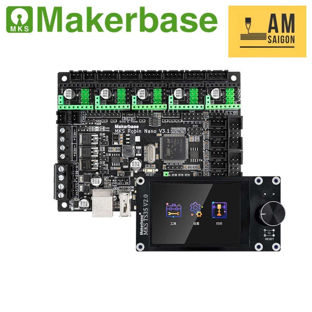 Board MKS Robin Nano V3.1 32bit + LCD TS35 V2.0 dành cho Máy In 3D ...