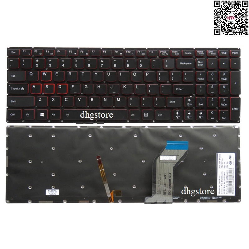 Bàn phím laptop Lenovo Ideapad Y700 Y700-15 Y700-15ISK Y700-15ACZ Y700-17ISK Y700-15ISE | Shopee ...