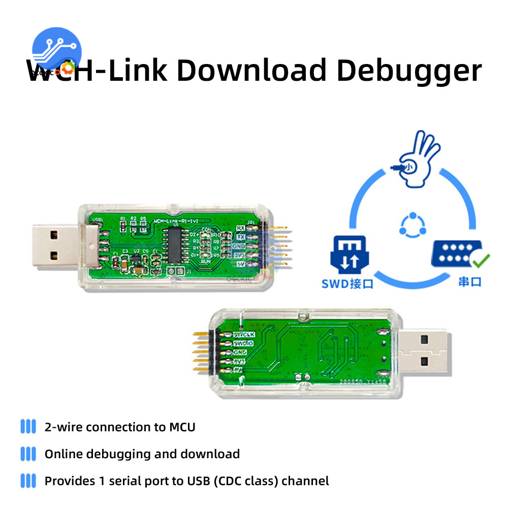 Mạch Nạp Debug và Console WCH-Link WCH-LinkE cho MCU RISC-V & ARM (SWD & UART) | Shopee Việt Nam