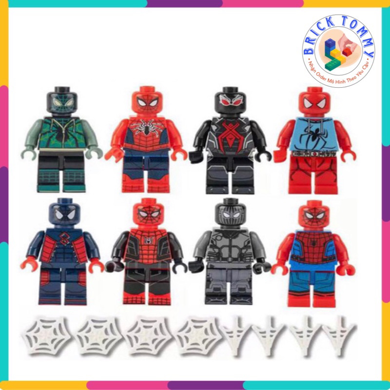 Mô Hình Lắp Ráp Siêu Anh Hùng Combo 8 Mini Spider Man | Shopee Việt Nam