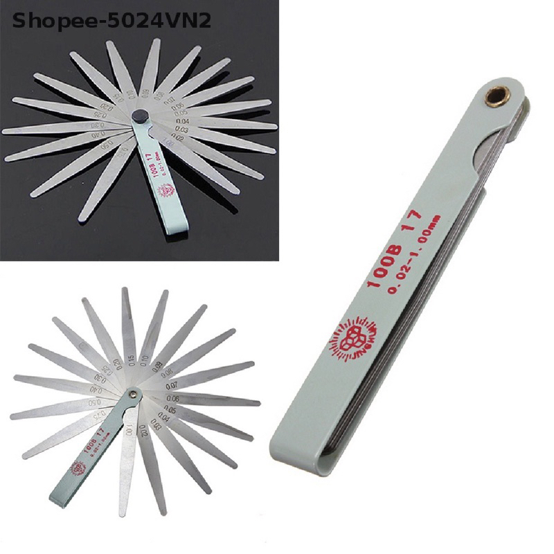 Bộ đo khe hở , thước lá đo khe hở 17 lá từ 0,02-1mm | Shopee Việt Nam