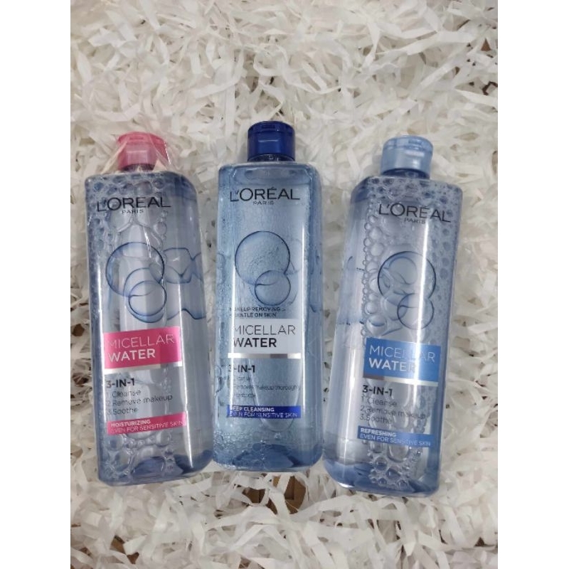 Nước tẩy trang L'OREAL 3in1 Micellar Water 400ml | Shopee Việt Nam