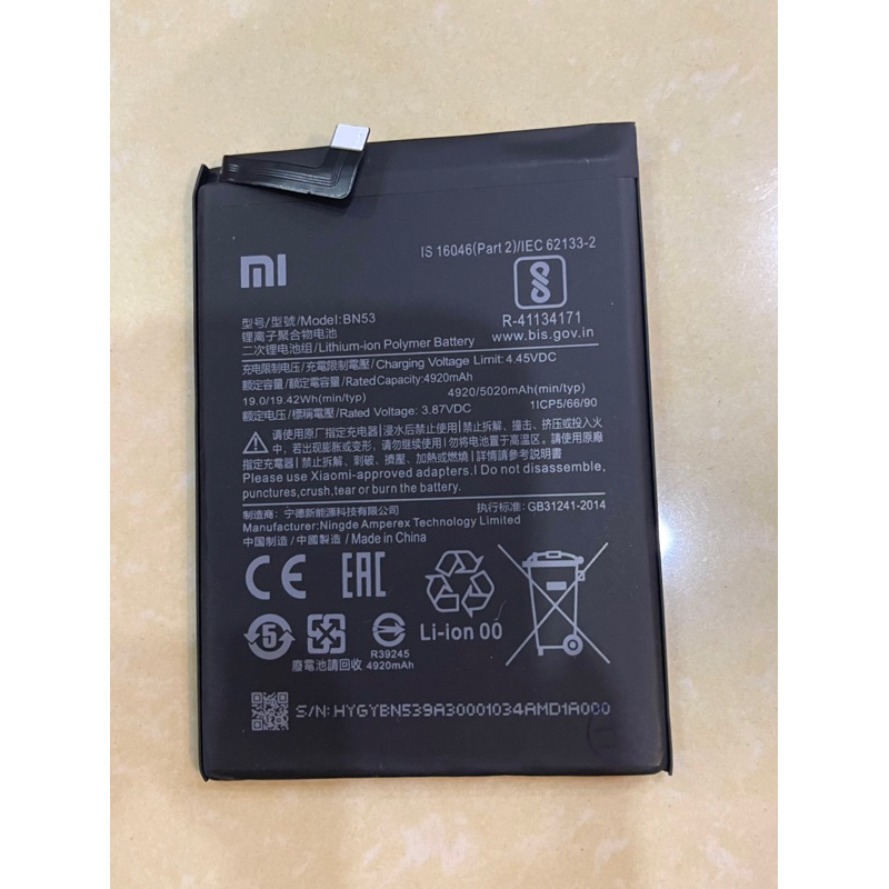 Pin Xiaomi Redmi Note 9 pro / Redmi Note 10 pro / BN53 | Shopee Việt Nam