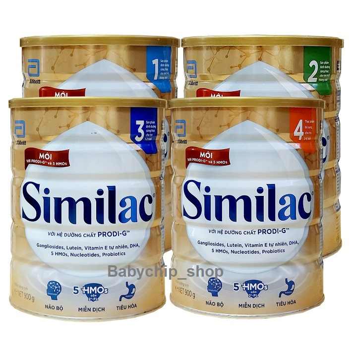 [Mẫu mới] Sữa Bột abbott similac 1/2/3/4 900g [Date mới nhất] | Shopee ...