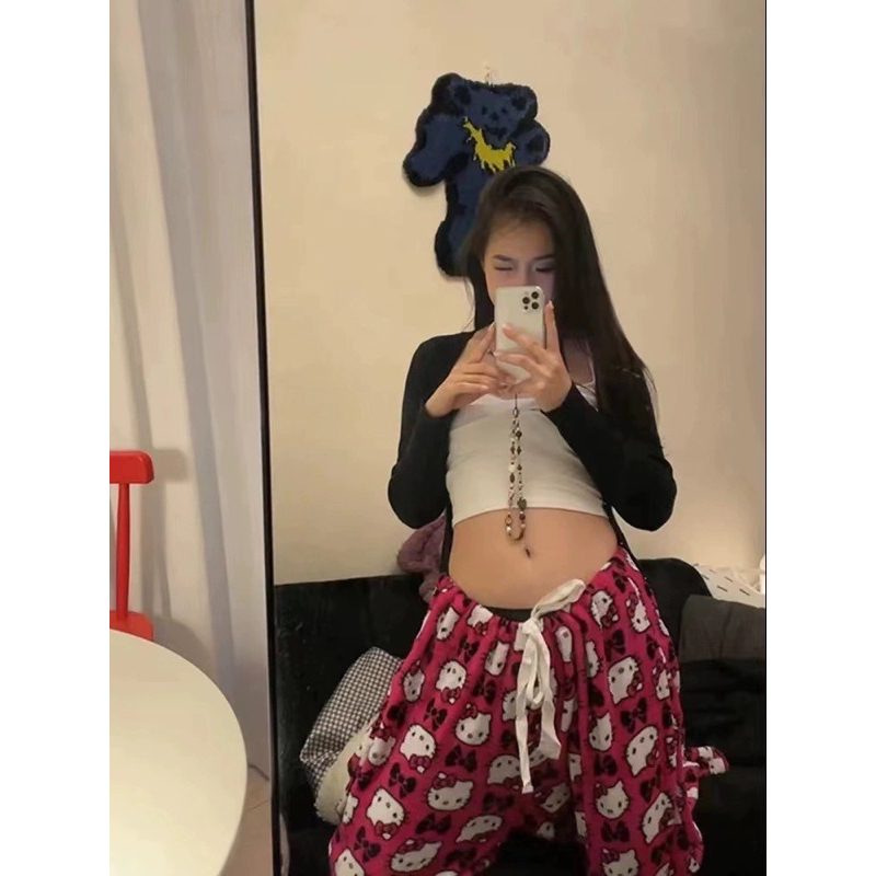 Quần hoạ tiết hello kitty cute | Shopee Việt Nam