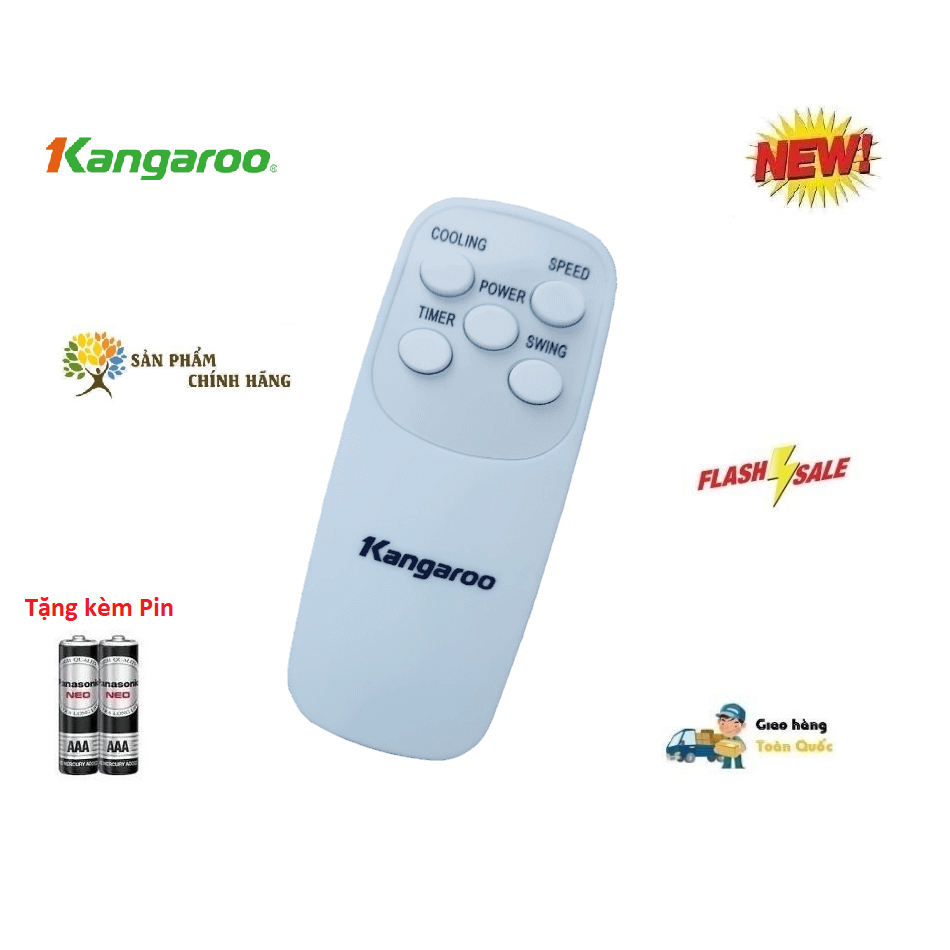 Remote Điều khiển từ xa quạt điều hòa Kangaroo 5 nút các dòng KG50F ...