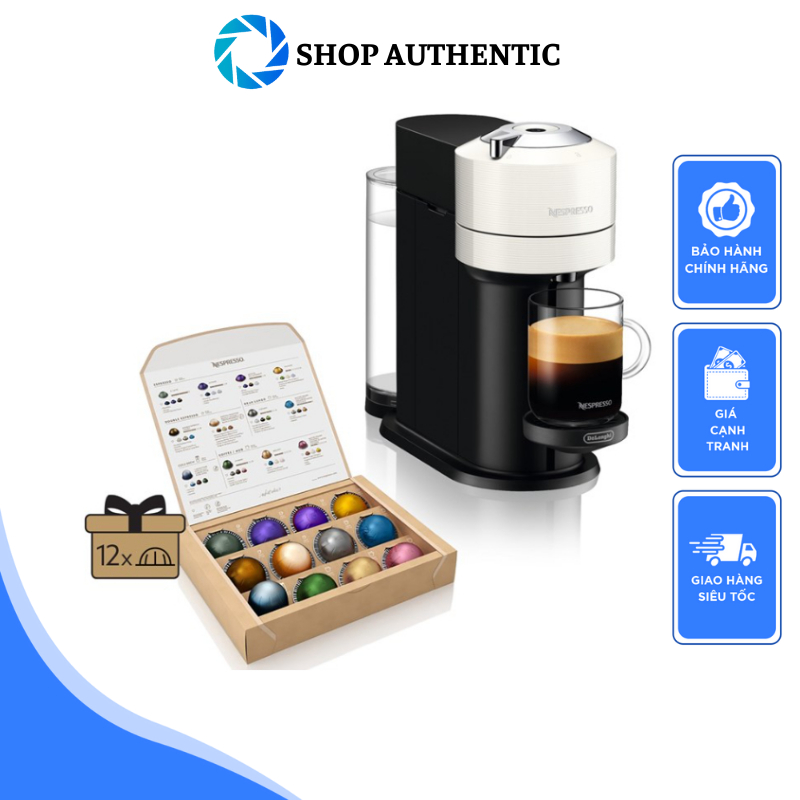 Máy Pha Cà Phê Viên Nén Delonghi ENV120.W Nespresso Vertuo Next Basic ...