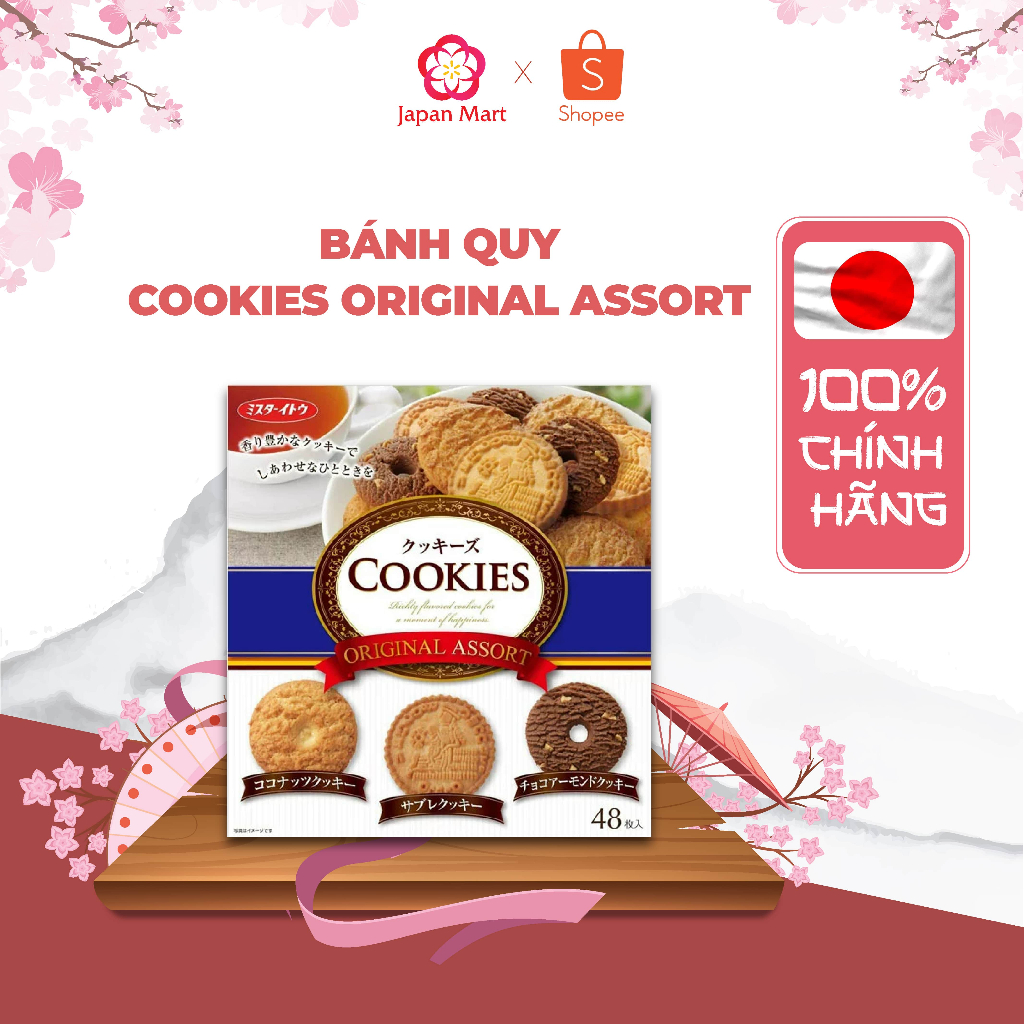 Bánh quy Cookies Original Assort hộp 48 chiếc | Shopee Việt Nam