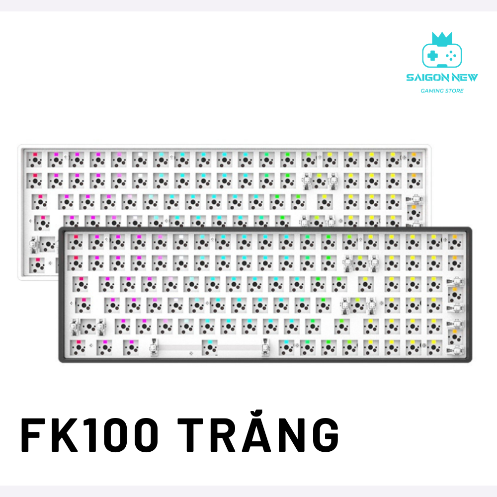 Bộ Kit Bàn phím cơ không dây Feker FK68 - Mạch hotswap 5pin - LED RGB ...