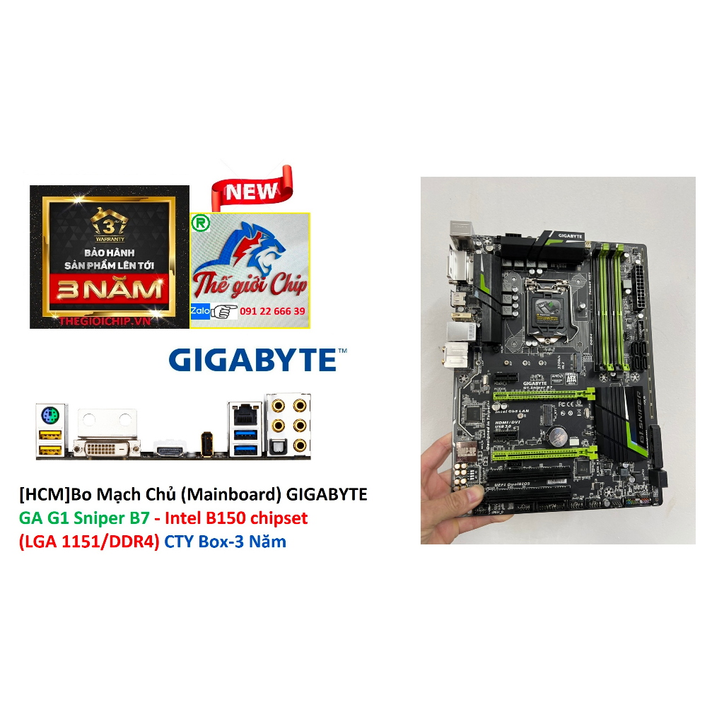 [HCM]Bo Mạch Chủ (Mainboard) GIGABYTE GA G1 Sniper B7 - Intel B150 ...