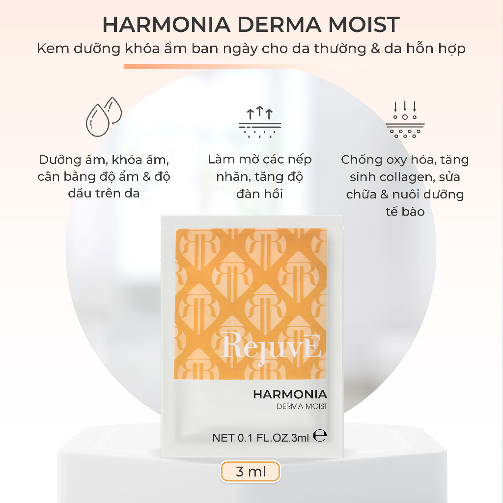 Kem giữ ẩm cho da Rejuve Harmonia Derma Moist (3ml) | Shopee Việt Nam
