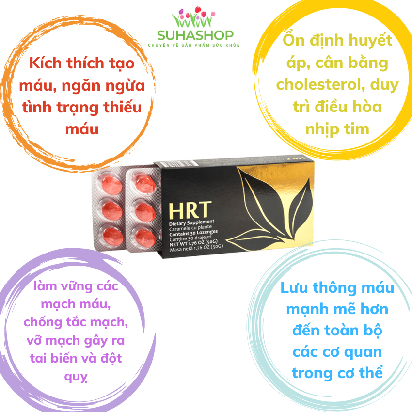 [CHÍNH HÃNG] HRT – Viên ngậm tăng cường chức năng TIM MẠCH APLGO chống ...