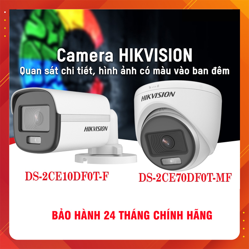 Camera giám sát HDTVI ColorVu 2.0MP thân trụ HIKVISION DS-2CE10DF0T-F ...