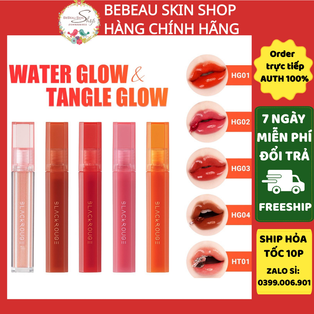 Son Black Rouge Water Glow Tint Ver 2 Hg08 Bebeau Shopee Việt Nam