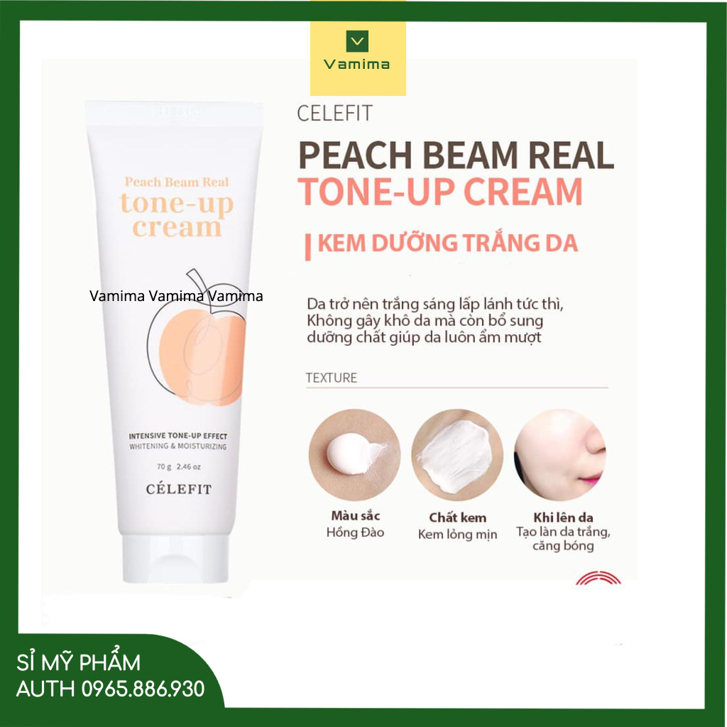 Kem dưỡng trắng nâng tông da CELEFIT PEACH BEAM TONE - UP CREAM ...
