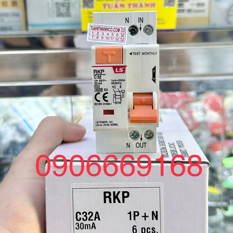 RCBO Chống Rò RKP 1P+N 20A 25A 32A Hiệu LS ( CHÍNH HÃNG ) | Shopee Việt Nam