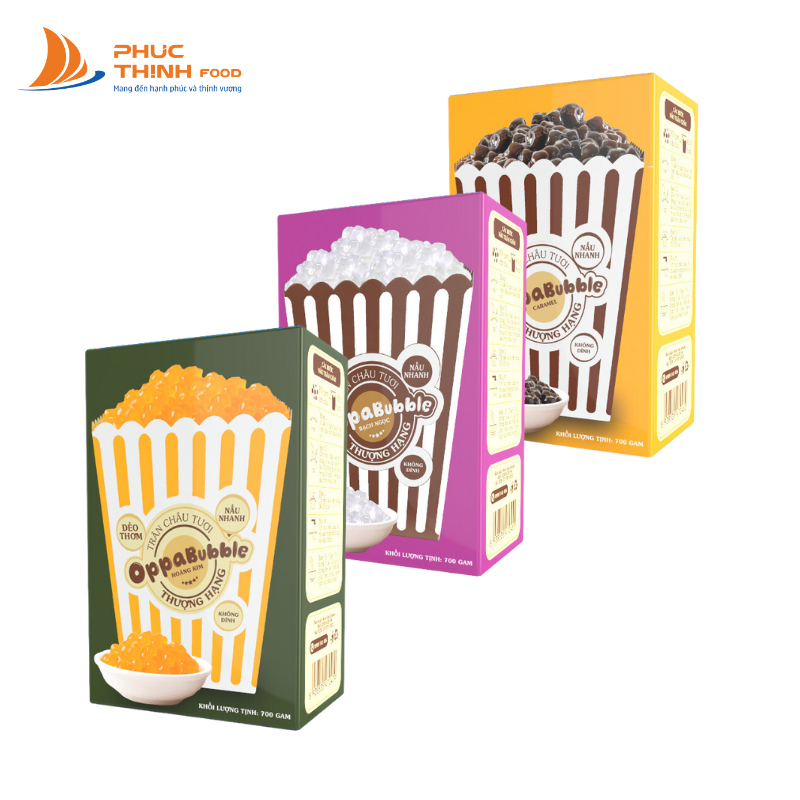 Trân Châu Tươi Oppa Bubble Cao Cấp Caramel, Hoàng Kim, Bạch Ngọc Nguyên ...