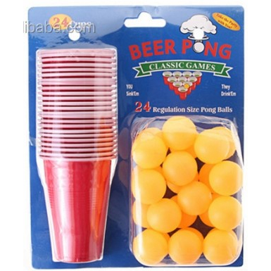 Trò chơi tiệc tùng party bảng đồ uống bia Beer Pong 24 cups | Shopee ...