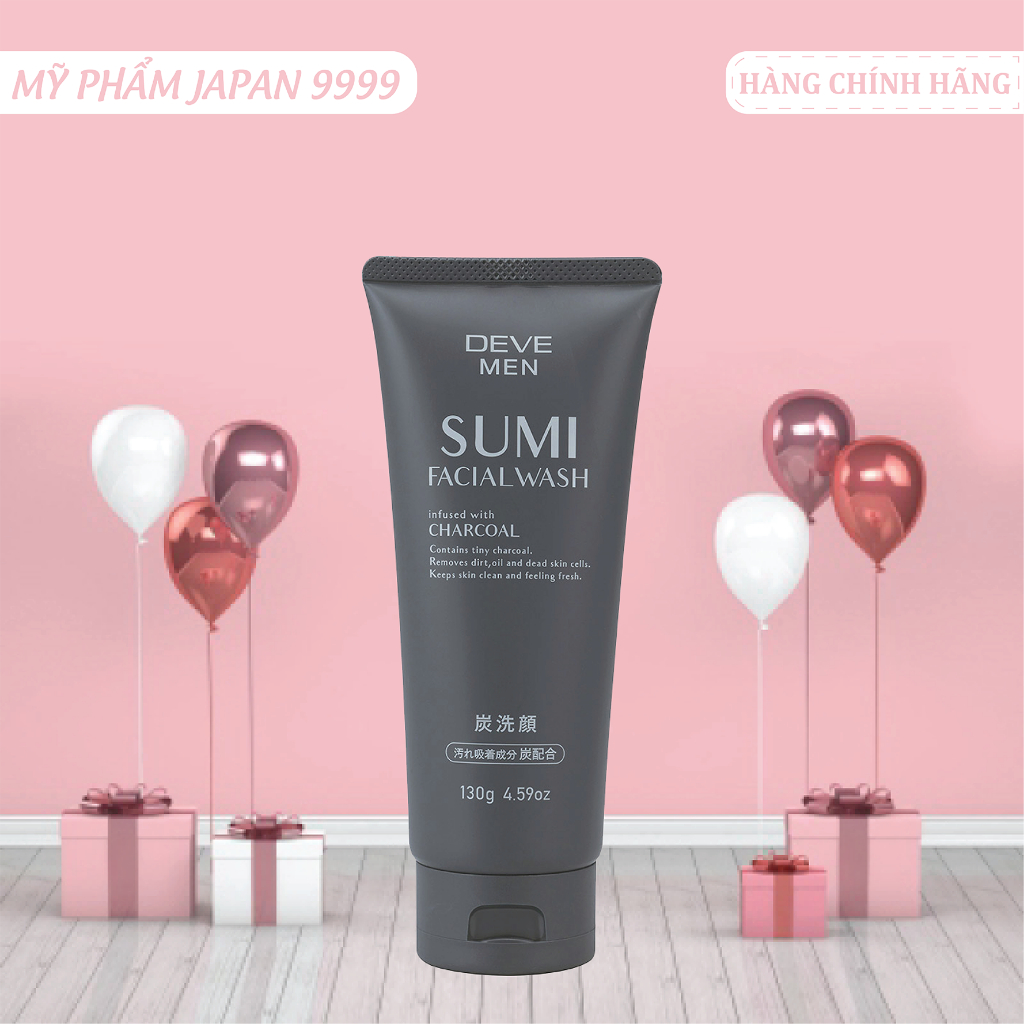 Sữa Rửa Mặt Than Hoạt Tính Deve Men Sumi Dành Cho Nam (Tuýp 130g ...