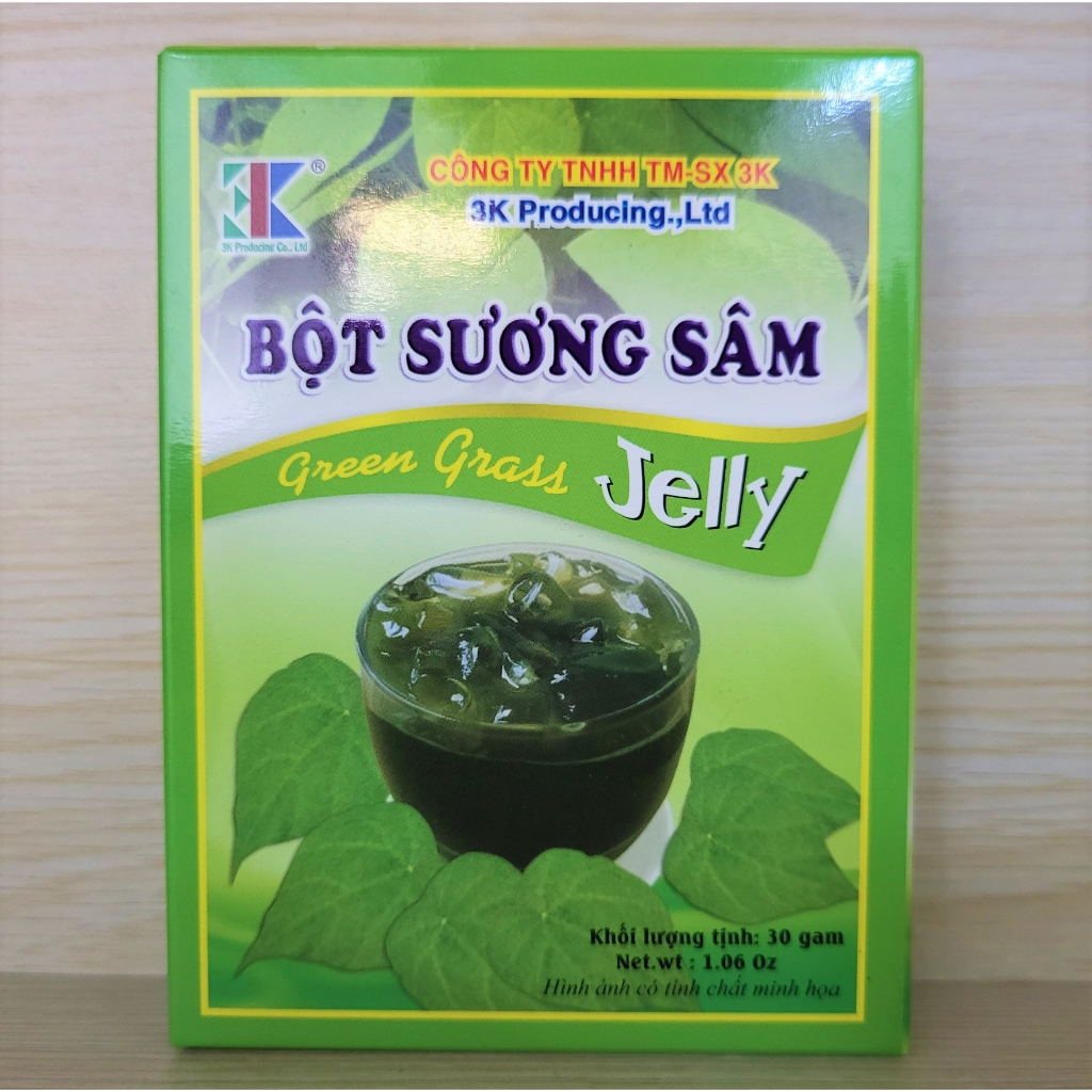 RC3K (hộp 30g) BỘT SƯƠNG SÂM Green Grass Jelly | Shopee Việt Nam