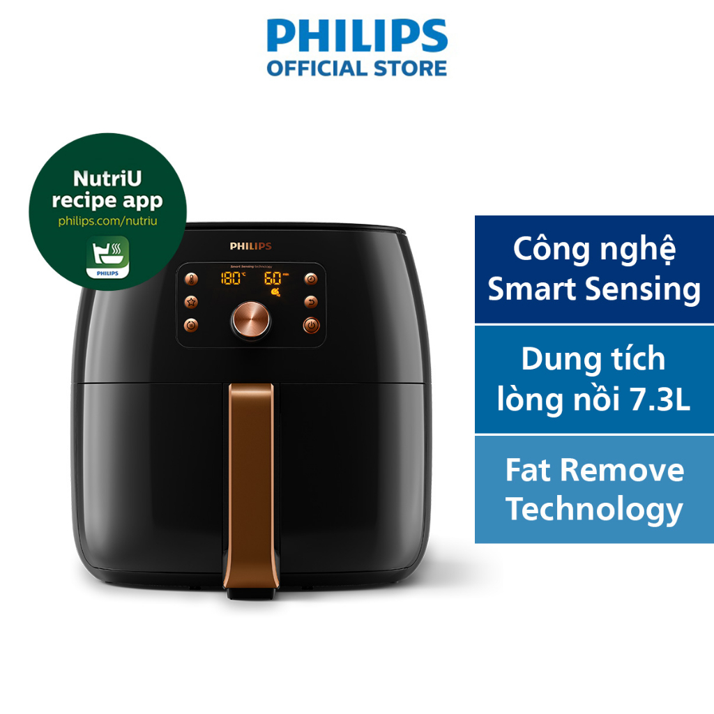 Nồi chiên không dầu PHILIPS size XXL HD9860 /90 - Hàng Chính Hãng ...