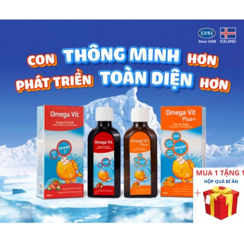 Omega vit bổ sung acid béo Omega 3, EPA, DHA từ dầu cá và khoáng chất ...