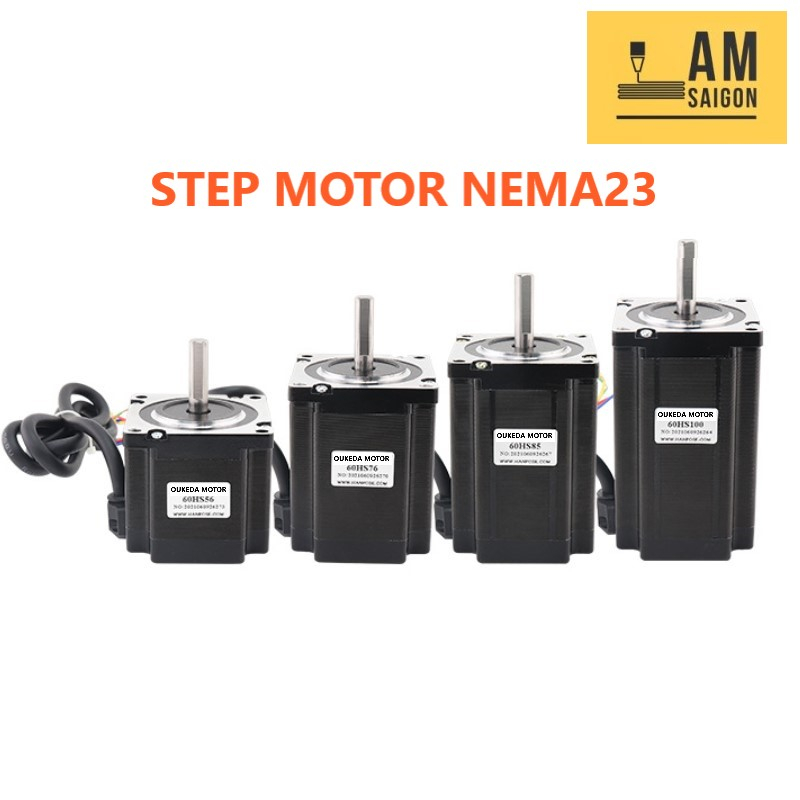 [New 100%] Động cơ bước 57 Nema23 step motor 57 mới thương hiệu OUKEDA ...