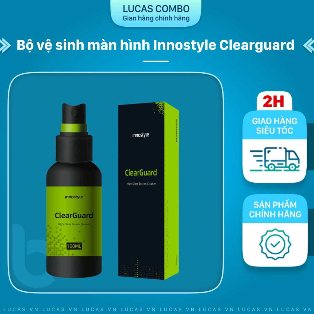 Bộ dung dịch vệ sinh màn hình Innostyle Clearguard làm sạch bụi bẩn ...