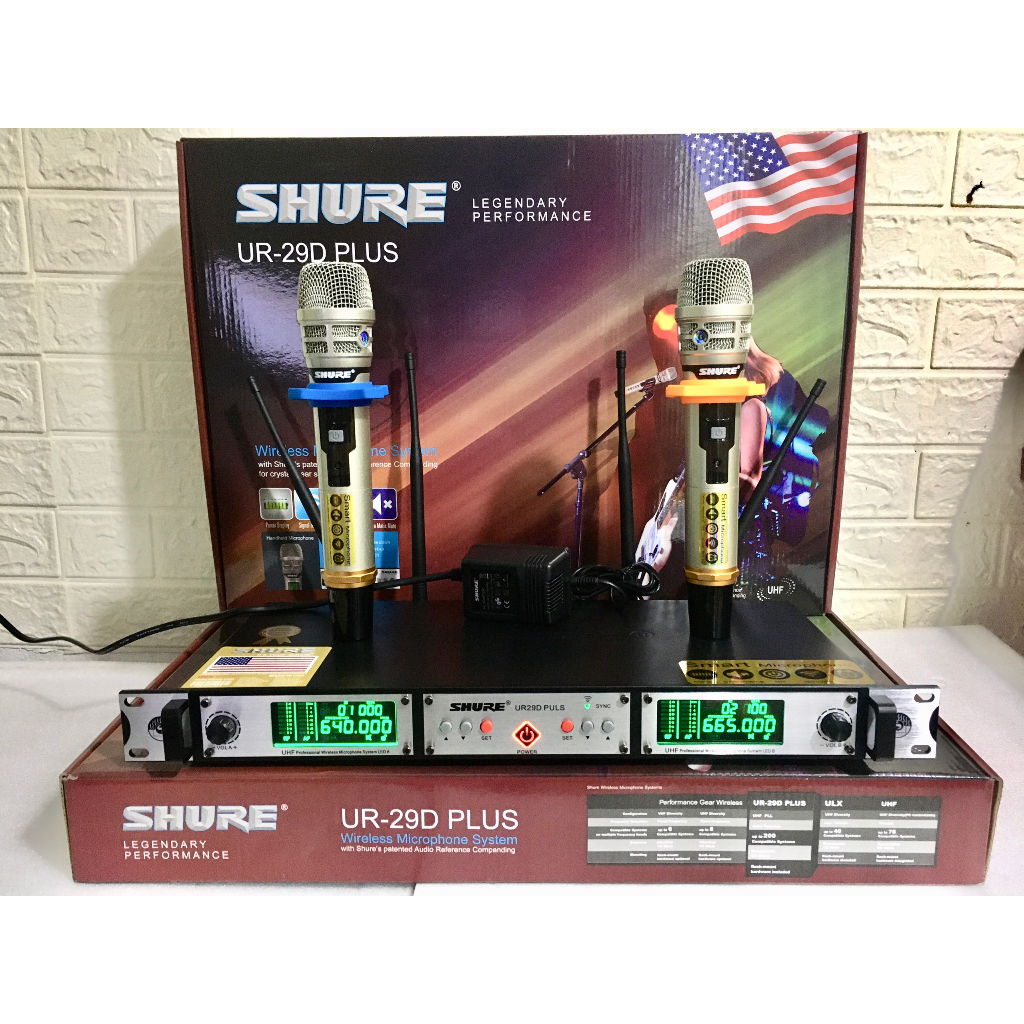 Micro Không Dây UR 29D 72D Cao Cấp 4 Hộp Sóng Lớn,Sóng Khỏe,Hút Giọng ...