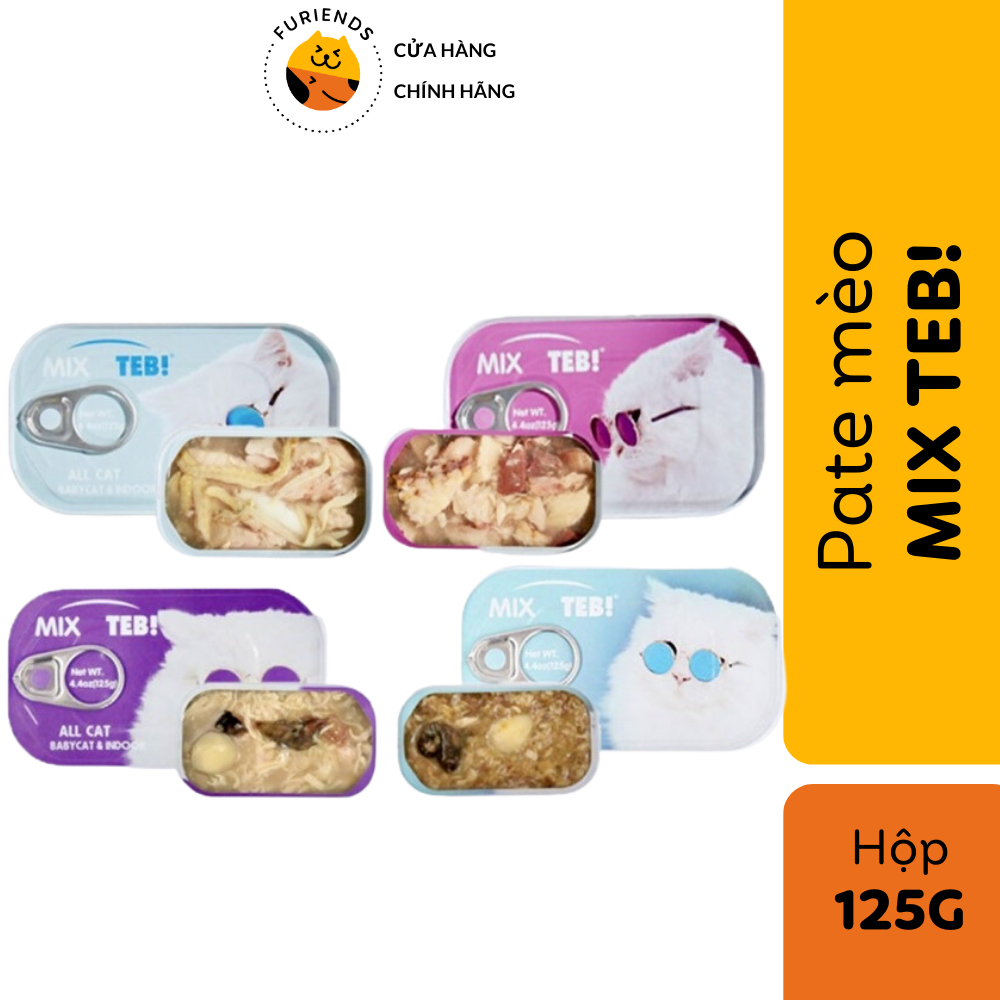 [HOẢ TỐC] Pate MIX TEB! cao cấp giúp tăng cân cho mèo con và mèo lớn ...