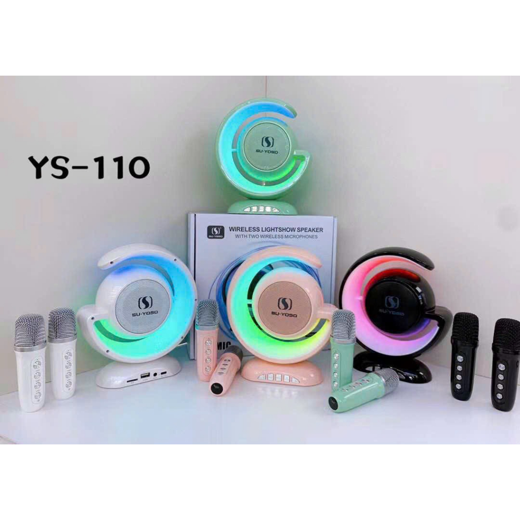 Loa karaoke Bluetooth YS110, kiểu mặt trăng, ánh sáng cực đẹp | Shopee Việt Nam