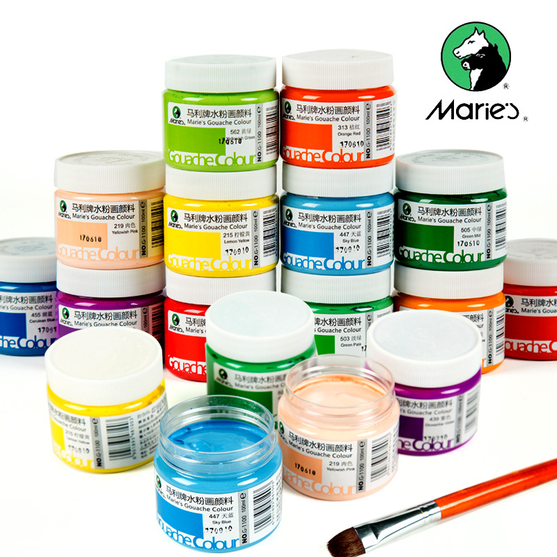 42 Màu Sắc!Màu Nước/Màu Gouache,Màu Wat,Chính Hãng Marie's Lọ 100ML,Màu ...