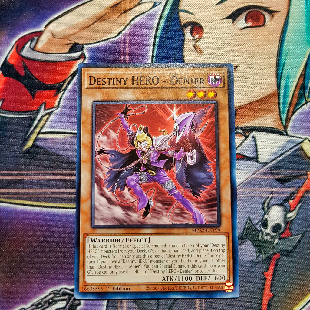 Thẻ bài Yugioh chính hãng | Destiny HERO - Denier | MP22 common ...