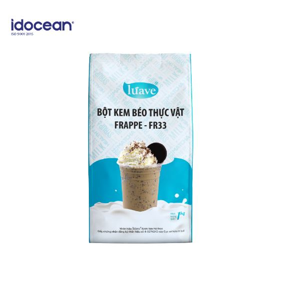 Bột Đá Xay Frappe FR33 LÚAVE 1kg (Bột Frappe, Bột mix chống tách lớp ...