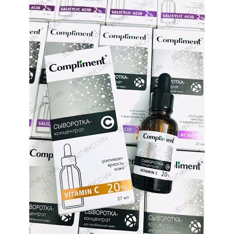 Serum Compliment Vitamin C 20% sáng da, hỗ trợ mờ thâm, ngăn ngừa lão ...