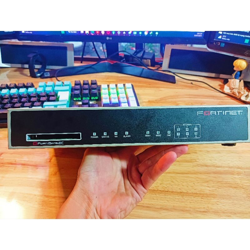 Router cân bằng tải Dual wan (2 wan) Firewall Fortinet FortiGate 80C(FG ...