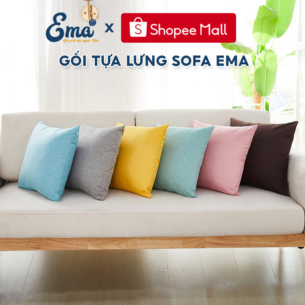 Gối tựa lưng sofa EMA, gối sofa trang trí phòng khách - Ruột bông cao ...
