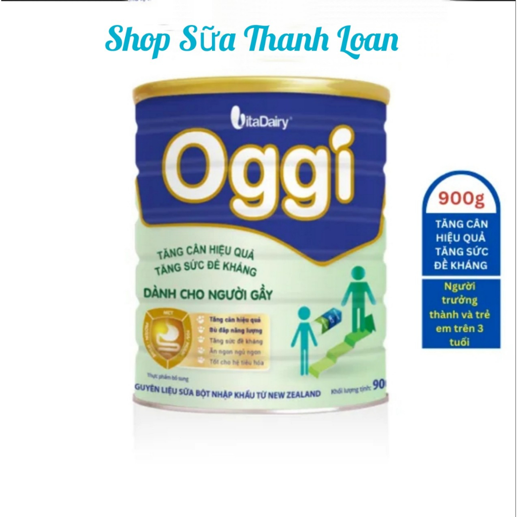 [HSD T10-2026] Sữa Bột OGGI Dành Cho Người Gầy 900g Tăng Cân Hiệu Quả, Ăn Ngon Ngủ Ngon ...