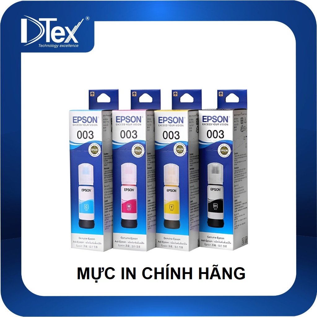 Bộ Mực in Epson 003 Black Ink Bottle - Hàng Chính Hãng | Shopee Việt Nam