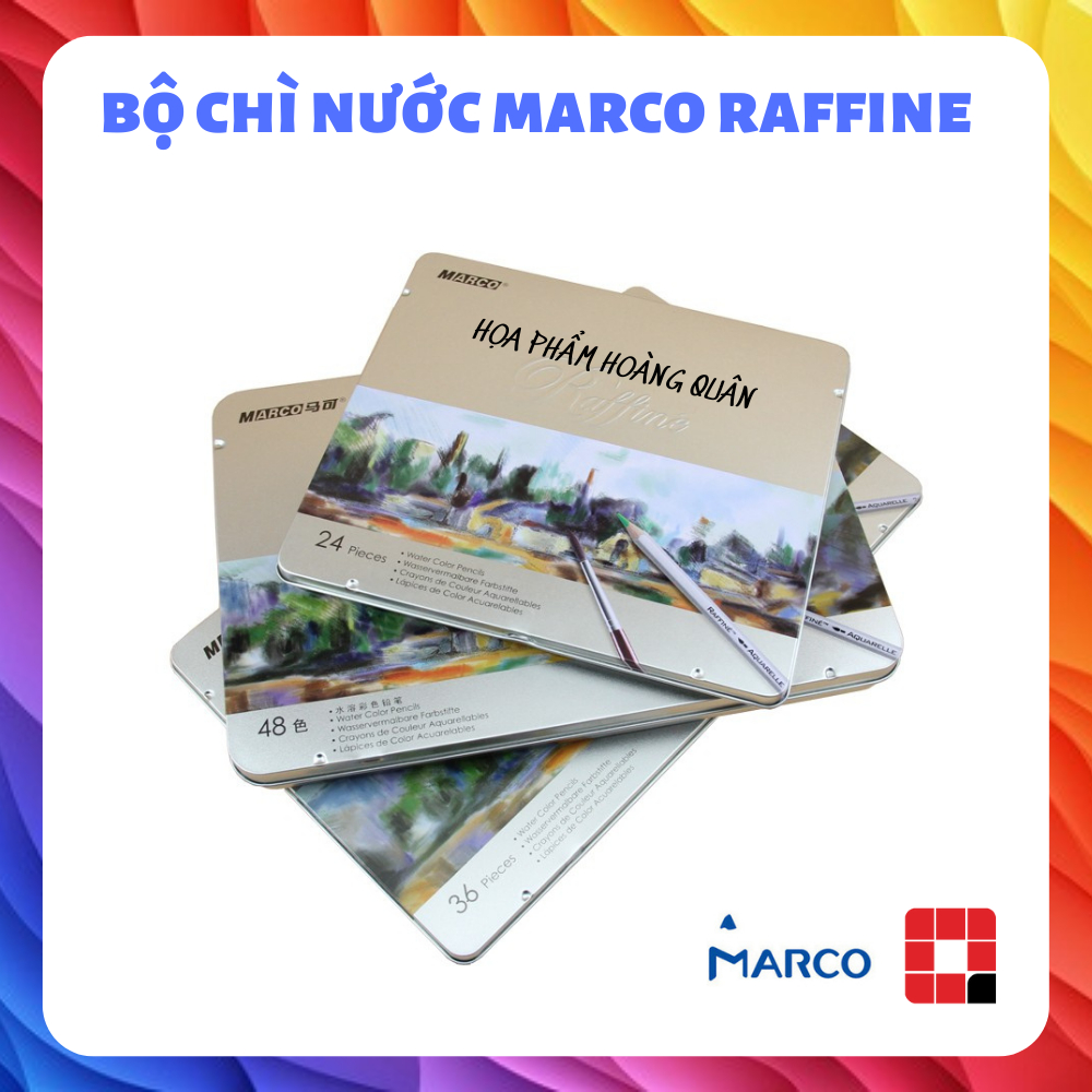 Bút chì màu nước MARCO RAFFINE - Set 12/24/36 màu - hộp thiếc | Shopee ...