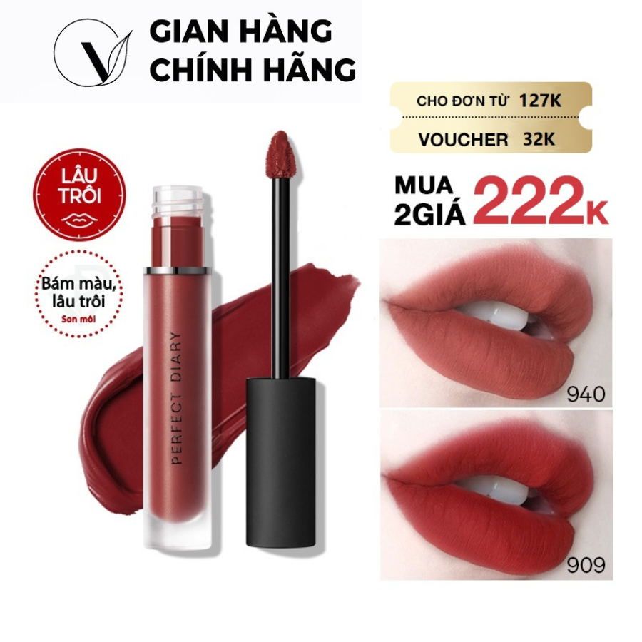 Son kem lì Perfect Diary tông màu cổ điển lâu trôi 2.5g VM Cosmetics ...
