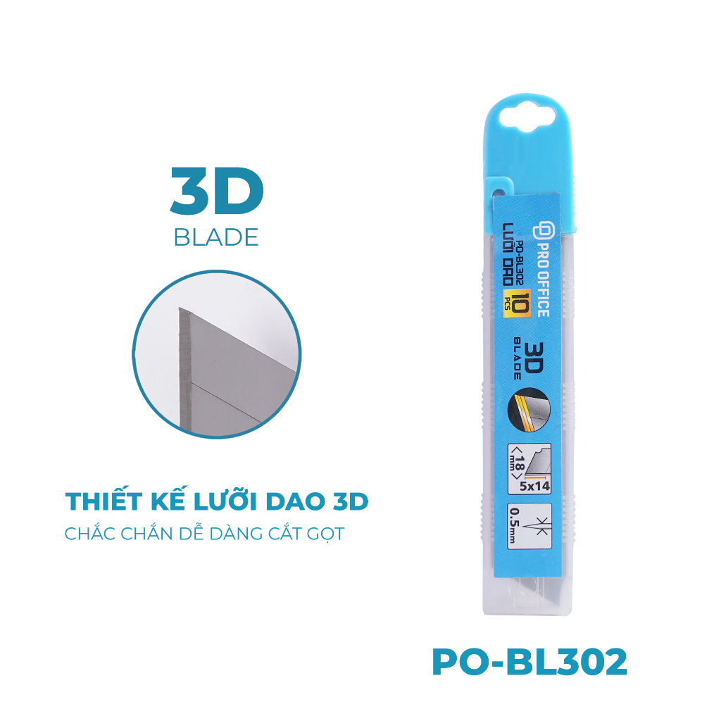 Lưỡi Dao PRO OFFICE Chất Liệu Không Gỉ, Độ Bền Cao PO-BL302 | Shopee Việt Nam