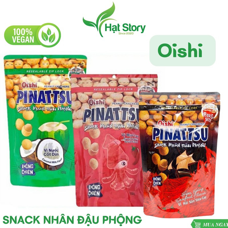 1 Gói Snack Đậu Phộng Pinatsu Túi Zip 85g Các Vị Thơm Ngon | Shopee ...