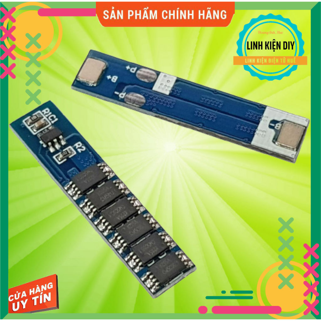 Mạch bảo vệ pin 1S 12A - 3.2V 6 mos tối đa 15A | Shopee Việt Nam