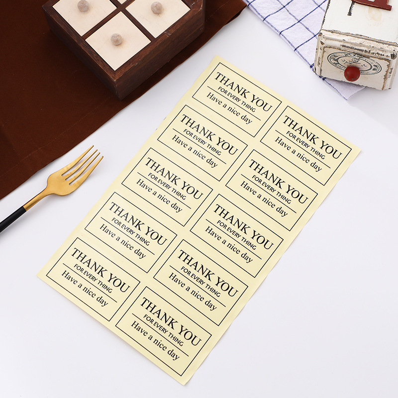 Tem dán các loại THANK YOU, HANDMADE, THANK A LOT sticker trang trí ...