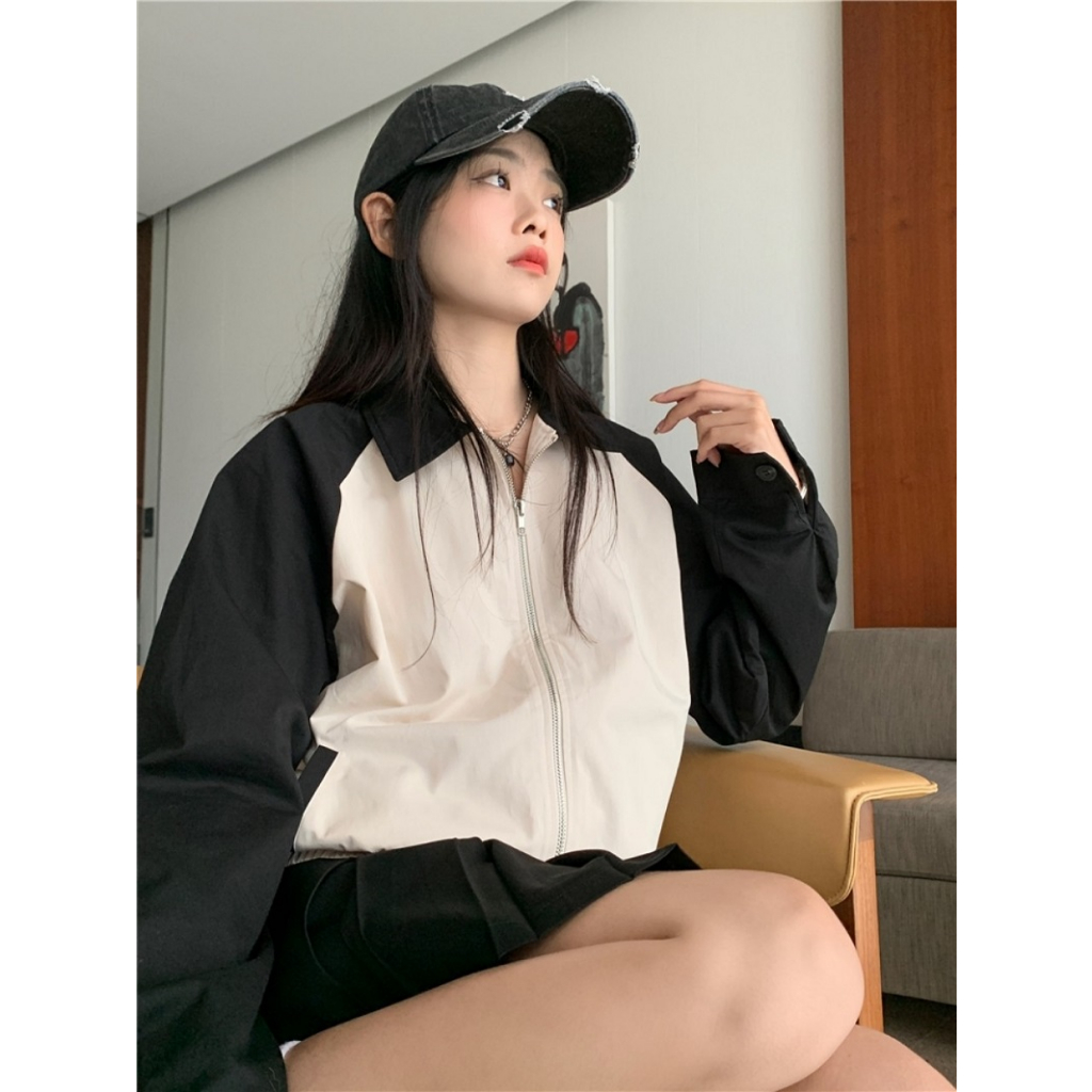 Áo Khoác Dù 2 Lớp Form Croptop Cổ Bẻ Siêu Sành Điệu - CLITUS | Shopee Việt Nam