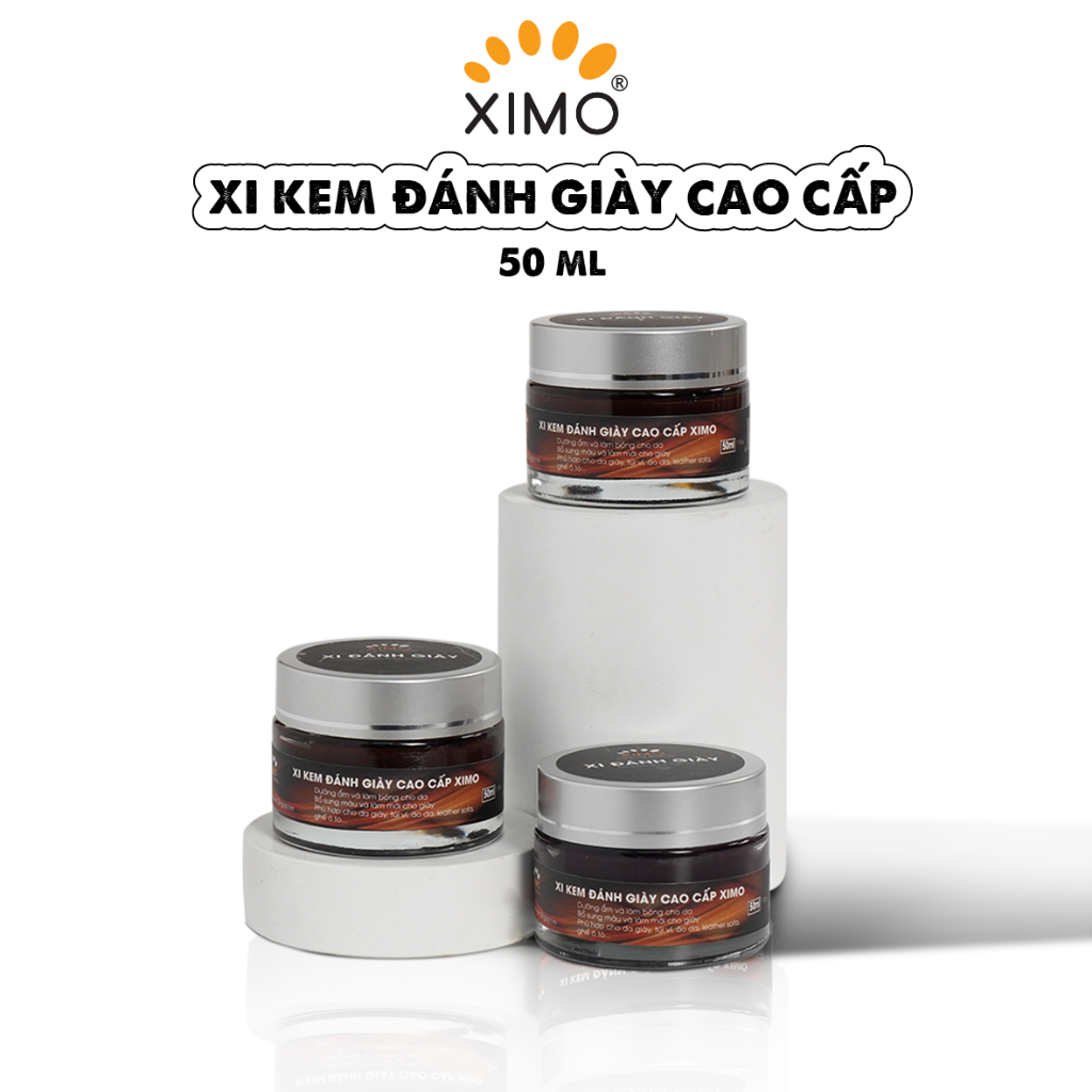 Xi kem đánh giày 50ml XIMO bảo dưỡng và bổ sung, phục hồi màu cho da ...