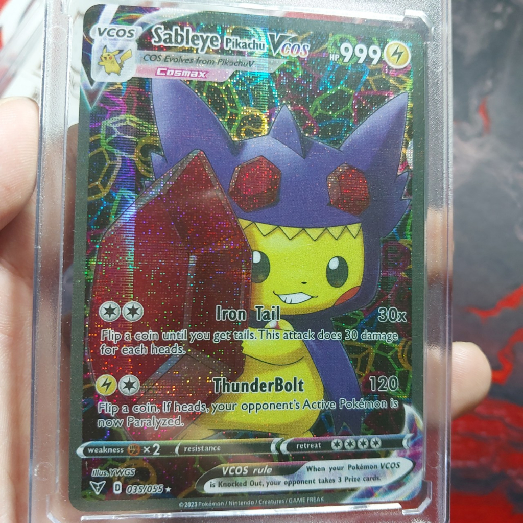 [Card Game]Thẻ Pikachu trang phục Sableye Vmax quỷ kim cương Pokemon ...