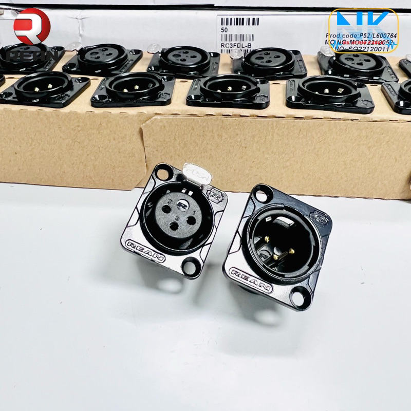 Jack Canon Âm - XLR REAN Neutrik RC3DL-B Chính hãng | Shopee Việt Nam