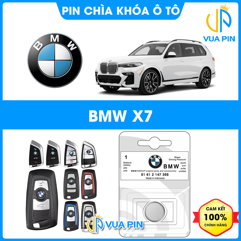 Pin chìa khóa ô tô BMW X7 chính hãng BMW sản xuất tại Indonesia 3V | Shopee Việt Nam